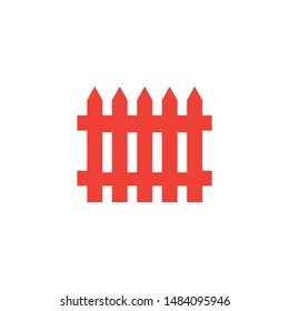 Different Types Red Wooden Fence Set Stock Vector (Royalty Free) 1723753303