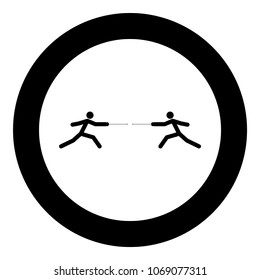 Stick Figure Cheating Tug War: เวกเตอร์สต็อก (ปลอดค่าลิขสิทธิ์ ...