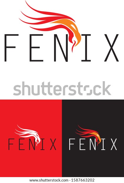 Fenix Logo Vector Illustration Bird Stock Vector (Royalty Free) 1587663202