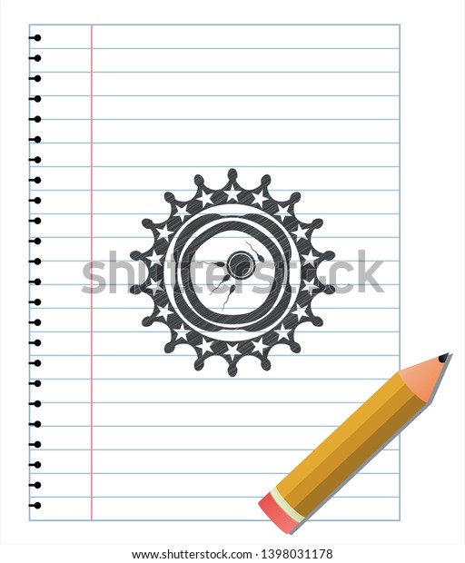 Fertilization Icon Draw Pencil Effect Vector Stock Vector (Royalty Free ...