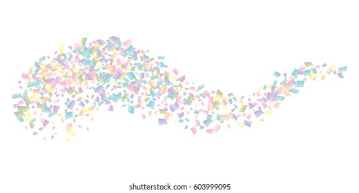 Festive Colorful Rectangle Confetti Background Vector Stock Vector ...