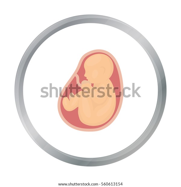 Fetus Icon Cartoon Style Isolated On Stock Vector (Royalty Free ...