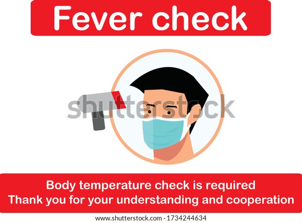 Fever Check Vector Graphic Illustration Simple Stock Vector (Royalty ...