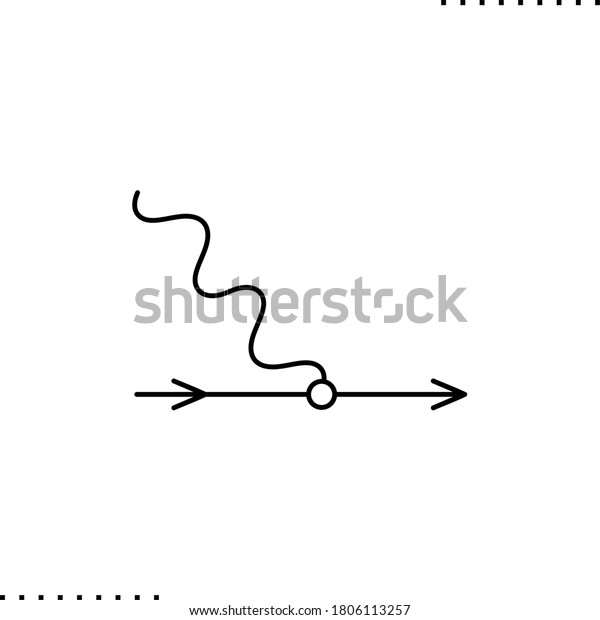 Feynman Diagram Vector Icon Outline Stock Vector (Royalty Free ...