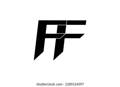 Ff Ff Letter Logo Unique Attractive Stock Vector (Royalty Free ...