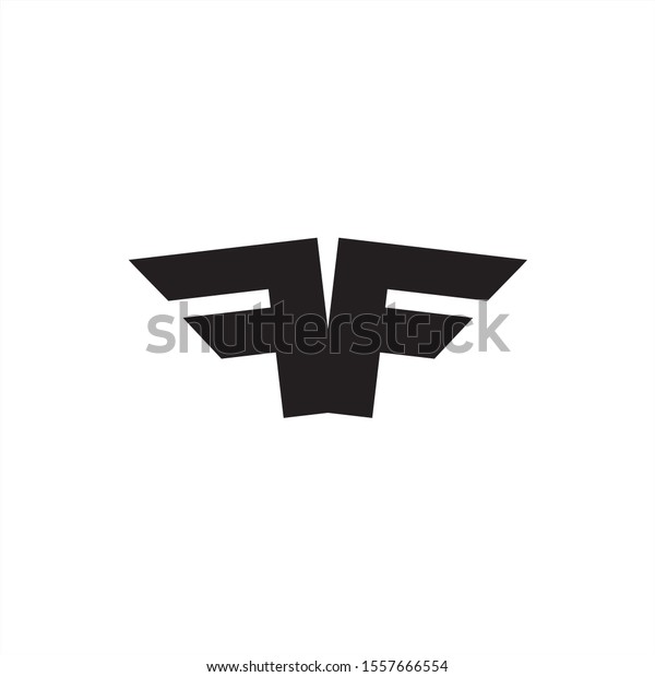 Ff Unique Logo Design Black Vector Stock Vector (Royalty Free ...