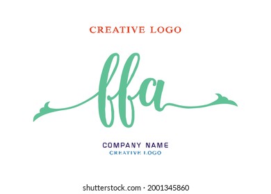 Ffa Lettering Logo Simple Easy Understand Stock Vector (Royalty Free ...