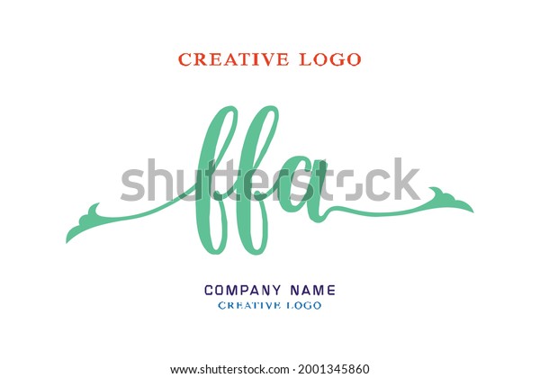 Ffa Lettering Logo Simple Easy Understand Stock Vector (Royalty Free ...