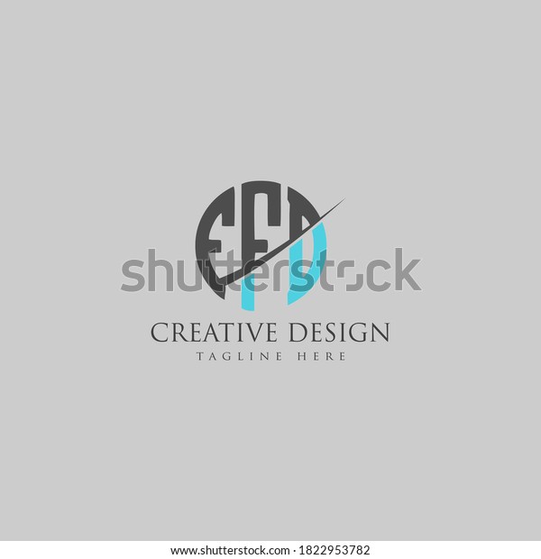 Ffd Letter Logo Design Cross Monogram Stock Vector (Royalty Free ...