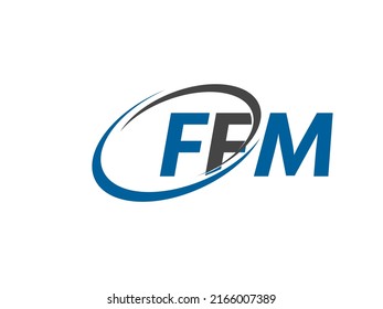 Ffm Letter Creative Modern Elegant Swoosh Stock Vector (Royalty Free ...