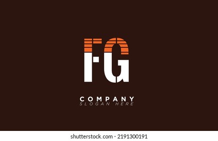 Fg Alphabet Letters Initials Monogram Logo Stock Vector (Royalty Free ...