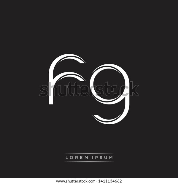 Fg F G Logo Initial Letter Stock Vector (Royalty Free) 1411134662 ...