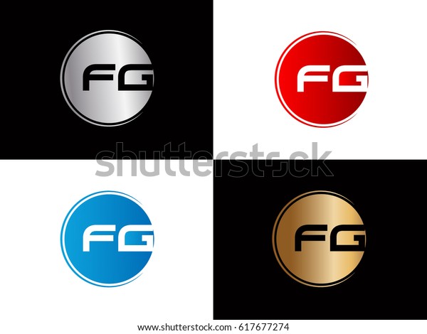 Fg Font Logo Design Stock Vector (Royalty Free) 617677274 | Shutterstock