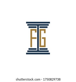 Fg Logo Design Vector Icon Symbol Stock Vector (Royalty Free ...