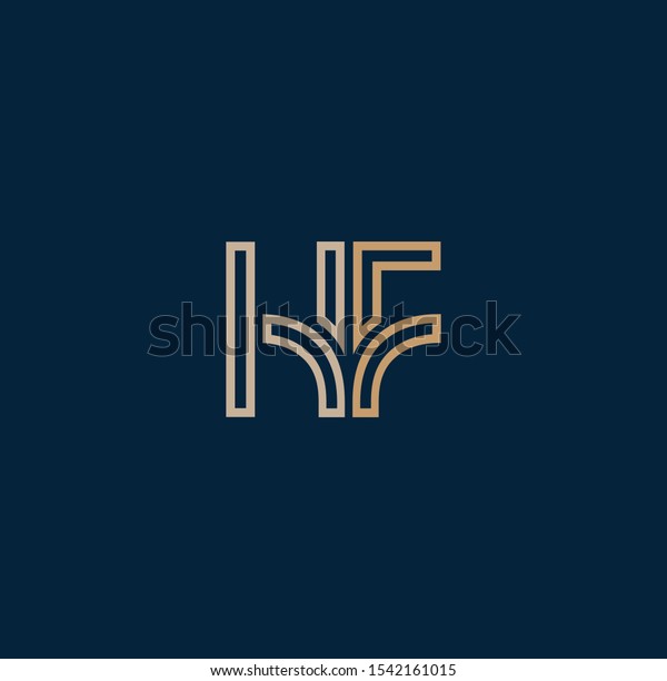 Fh Hf Font Designs Logo Icons : image vectorielle de stock (libre de ...