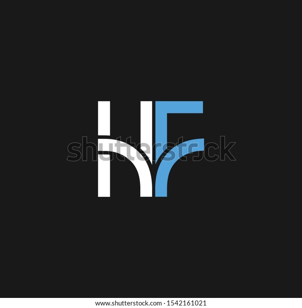 Fh Hf Font Designs Logo Icons Stock Vector (Royalty Free) 1542161021 ...