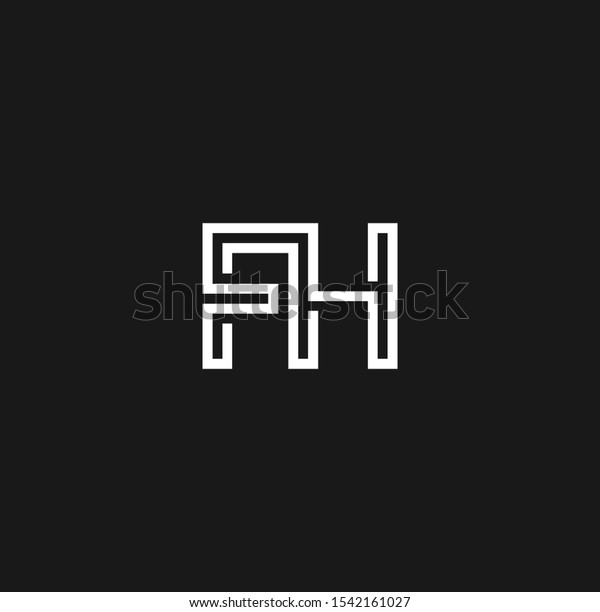 Fh Hf Font Designs Logo Icons Stock Vector (Royalty Free) 1542161027 ...