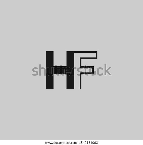 Fh Hf Font Designs Logo Icons Stock Vector (Royalty Free) 1542161063 ...