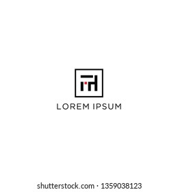 Logo He Logo Hee Logo Square Stock Vector (Royalty Free) 1445116100