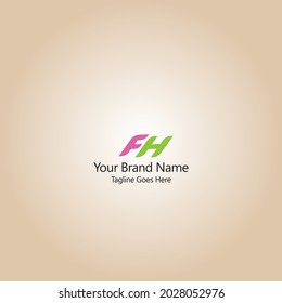 Fh Vector Logo Design Brand Identity: เวกเตอร์สต็อก (ปลอดค่าลิขสิทธิ์ ...