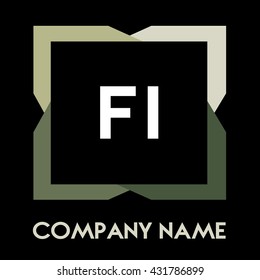 Fi Letters Business Logo Creative Icon Stock Vector (Royalty Free ...