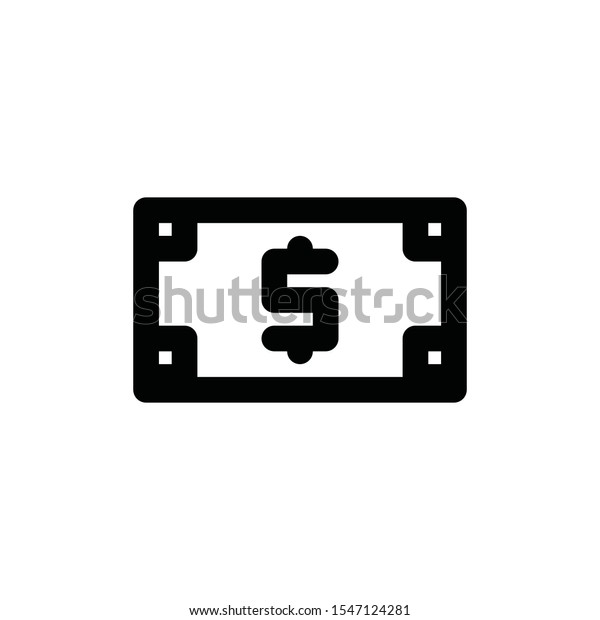 Fiat Money Dollar Vector Line Icon Stock Vector (Royalty Free) 1547124281