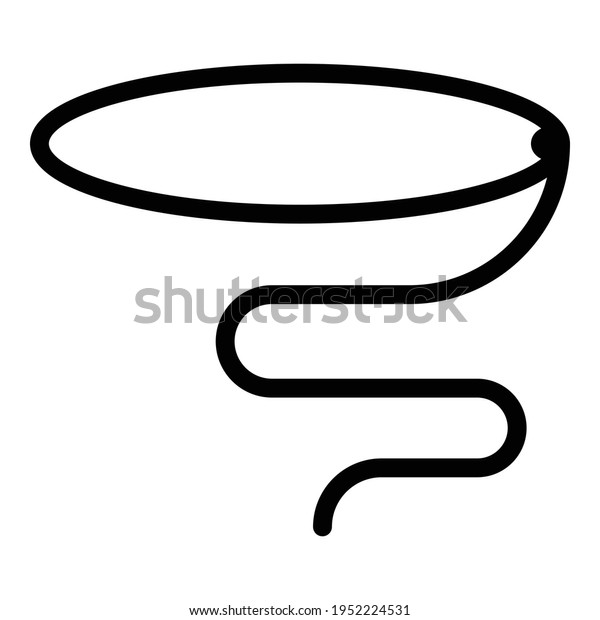 Fiber Lasso Icon Outline Fiber Lasso Stock Vector (Royalty Free ...