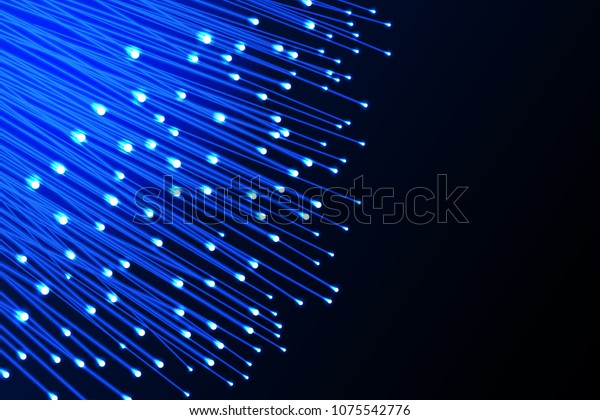 Fiber Optic Blue Lighting Graphic Vector Stock Vector (Royalty Free ...