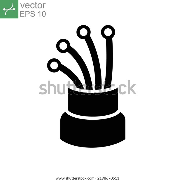 Fiber Optic Cable Broadband Icon Fibre Stock Vector (Royalty Free ...