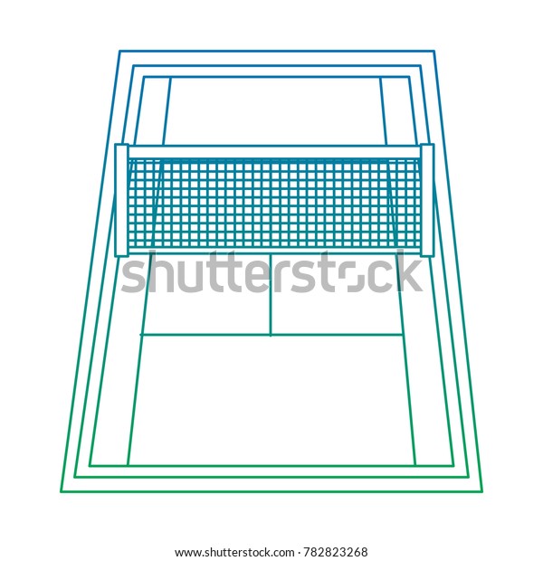 Field Game Tennis Markings Grid Stock Vector (Royalty Free) 782823268 ...