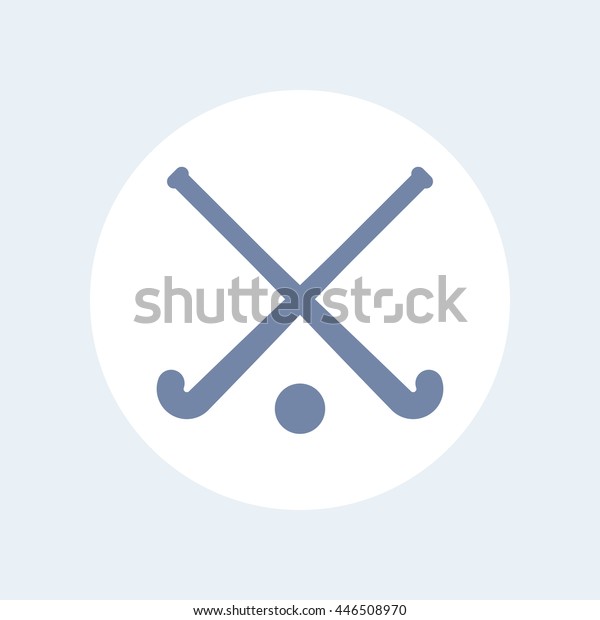 Field Hockey Icon Stock Vector (Royalty Free) 446508970