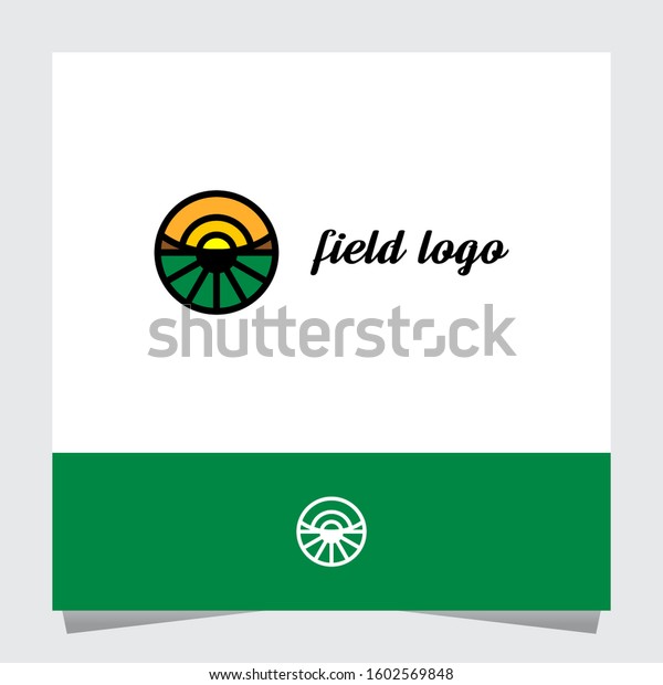 Field Logo Line Inspirations Template Stock Vector (Royalty Free ...