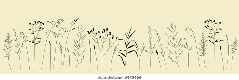 387 Prairie grass sketch Images, Stock Photos & Vectors | Shutterstock