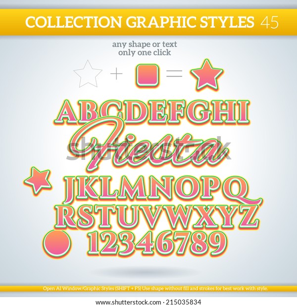 Fiesta Graphic Styles Design Graphic Styles Stock Vector (Royalty Free ...
