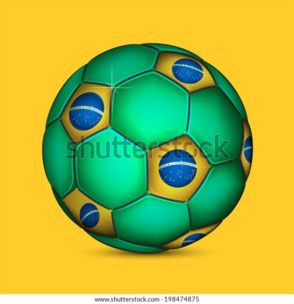 Fifa World Cup Brazil Ball Vector Stock Vector (Royalty Free) 198474875