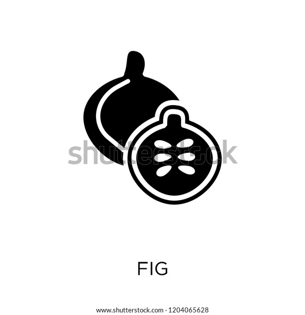 Fig Icon Fig Symbol Design Fruit Stock Vector (Royalty Free) 1204065628 ...