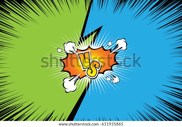 Fight Backgrounds Comics Style Design Vector Stock Vector (Royalty Free ...