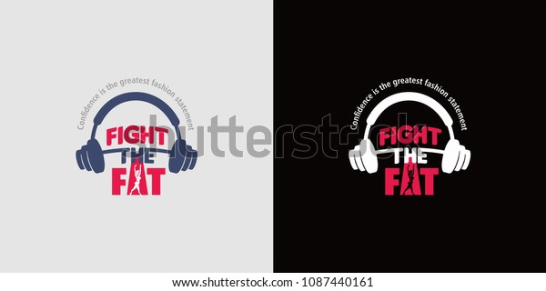 Fight Fat Logos Stock Vector (Royalty Free) 1087440161 | Shutterstock