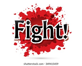 Fight Font Text Graphic Vector Stock Vector (Royalty Free) 349415459 ...