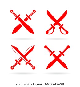 Fight Vector Icon Set Isolated On Stock Vector (Royalty Free ...