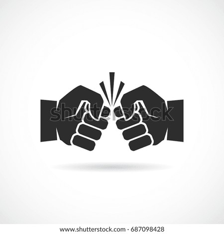 Fight Vector Pictogram Illustration Isolated On Stock-Vektorgrafik ...