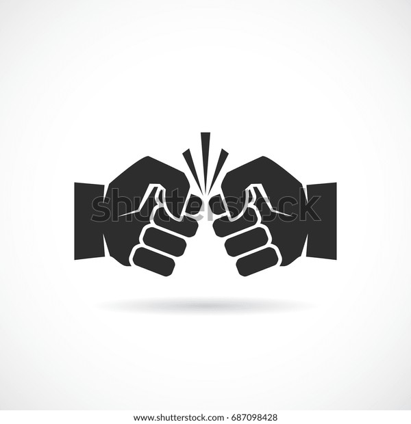 Fight Vector Pictogram Illustration Isolated On Stock Vector (Royalty ...