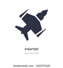 Fighter Icon On White Background Simple Stock Vector (Royalty Free ...