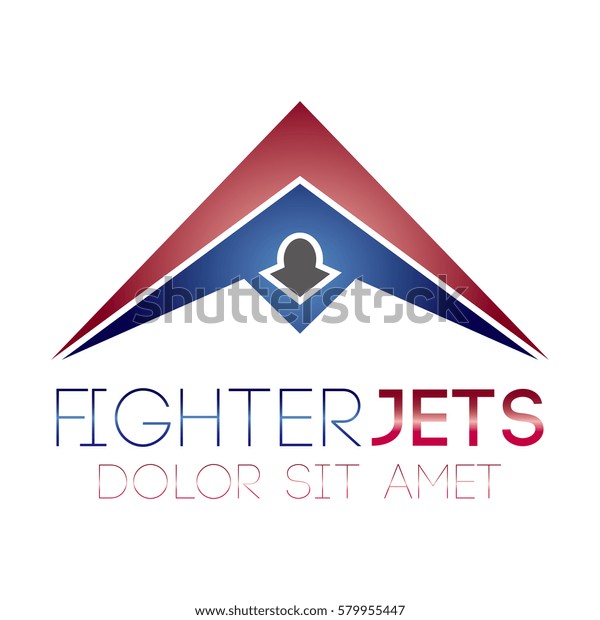 Fighter Jets Logo Template Stock Vector (Royalty Free) 579955447 ...