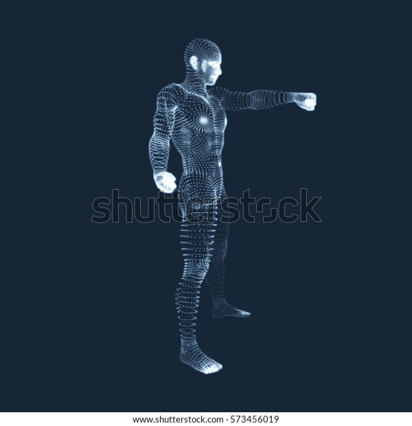 Fighting Man 3d Model Man Human: เวกเตอร์สต็อก (ปลอดค่าลิขสิทธิ์ ...