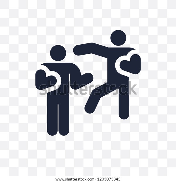 Fighting Transparent Icon Fighting Symbol Design Stock Vector (Royalty ...