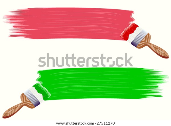 Figure Brush Strip Paint Stock Vector (Royalty Free) 27511270