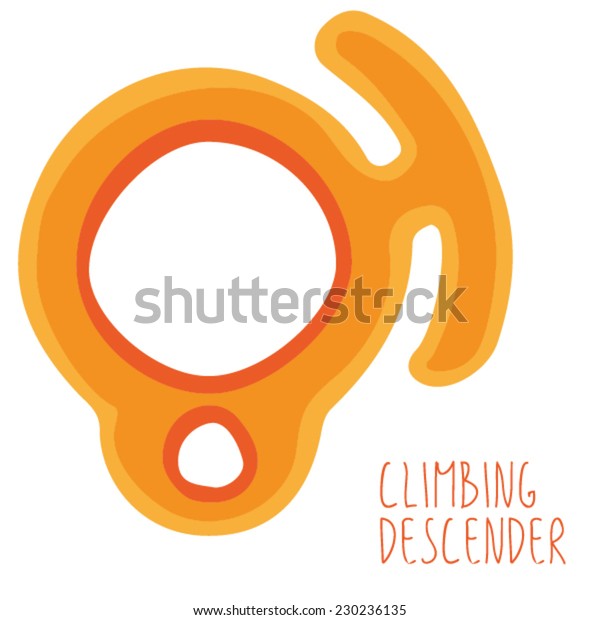 Figure Eight Descender Canyoning Stock Vector (Royalty Free) 230236135 ...
