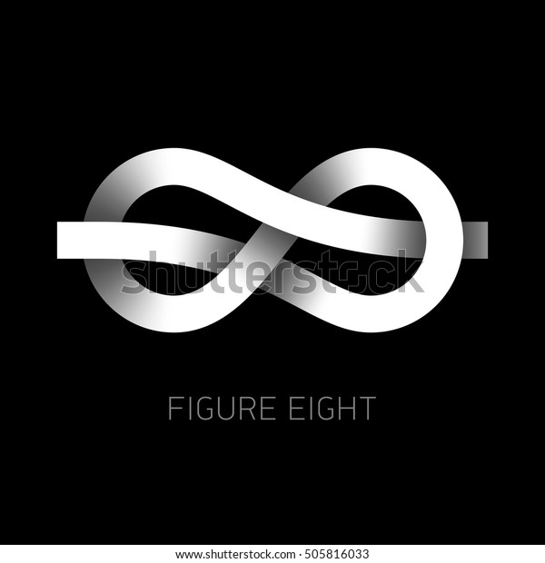 Figure Eight Knot Symbol 8 Vector Stock Vector (Royalty Free) 505816033