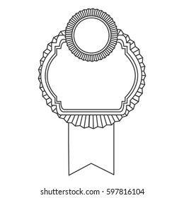 Figure Emblem Symbols Inside Icon Vector Stock Vector (Royalty Free ...